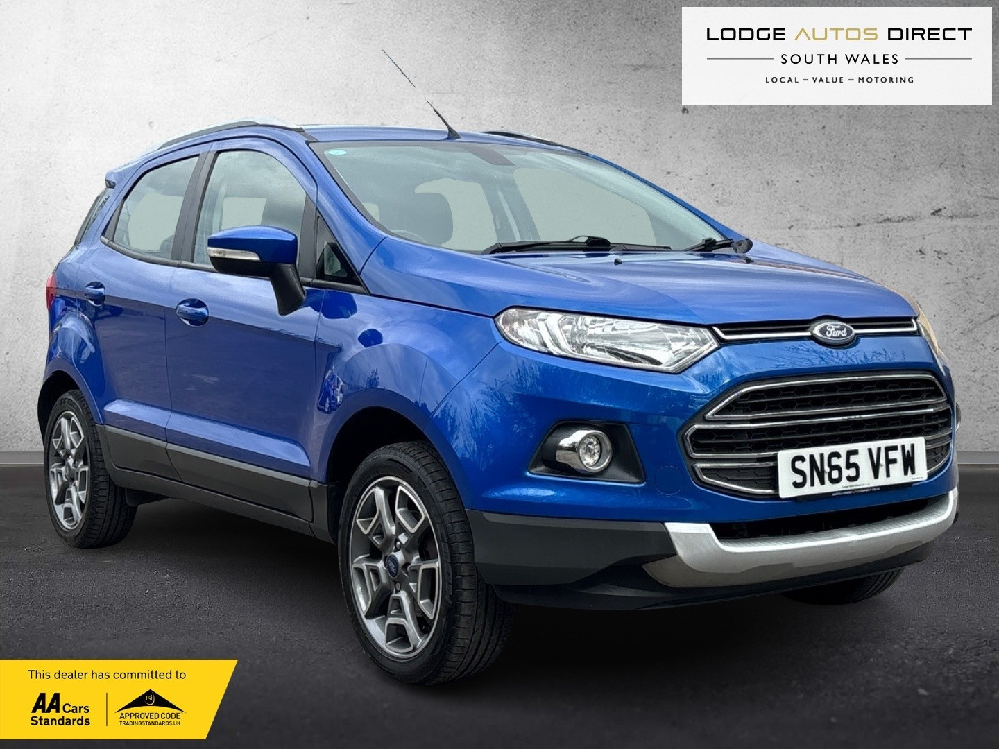 SOLD - Used FORD ECOSPORT 2015 Blue in Neath, South Wales | Lodge Autos ...