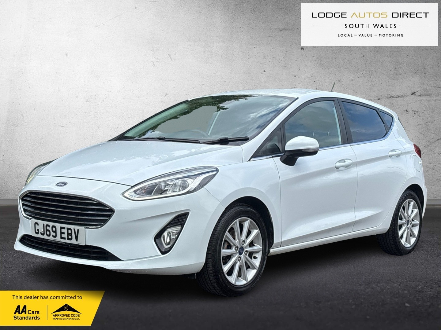 SOLD - Used FORD FIESTA 2019 White in Neath, South Wales | Lodge Autos ...